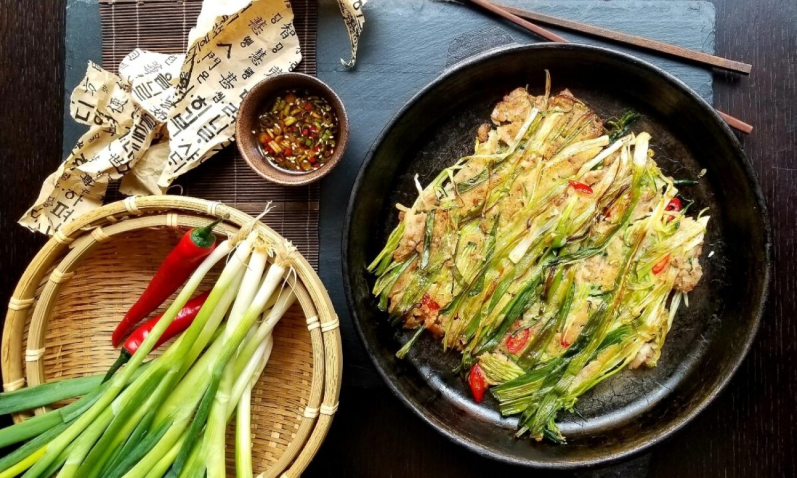 Korean scallion pancake store
